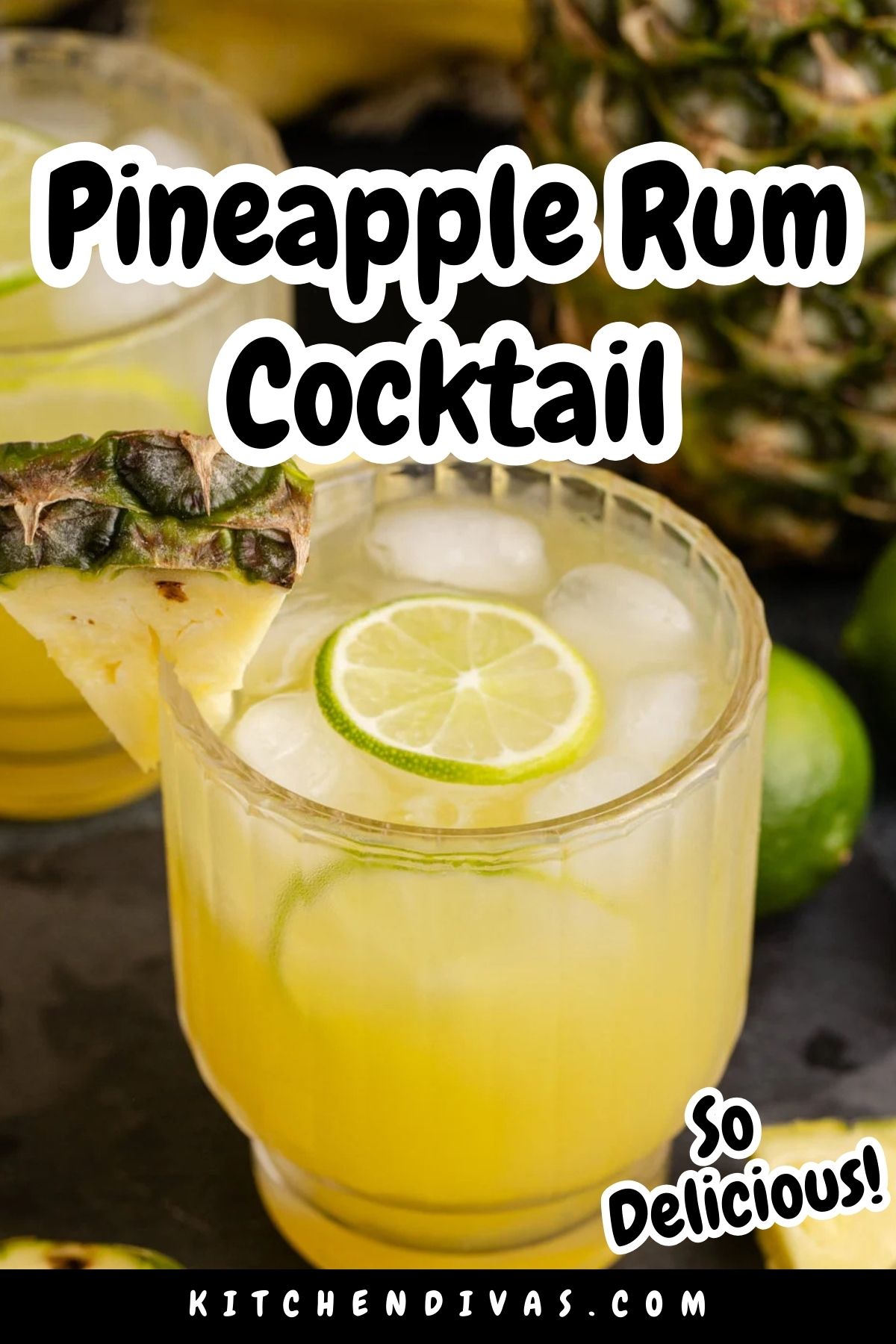 Pineapple Rum Cocktail - Kitchen Divas