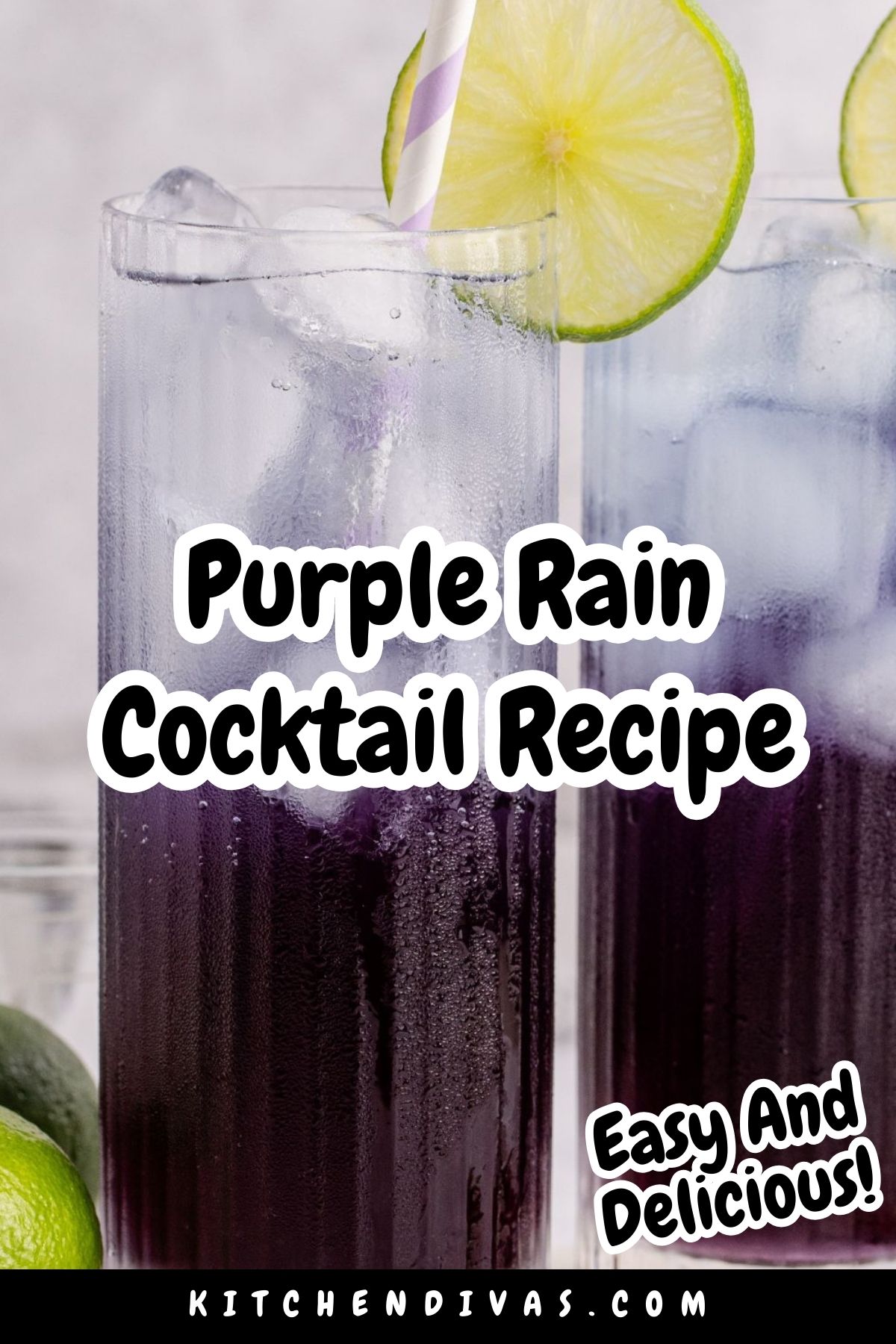 Purple Rain Cocktail Recipe - Kitchen Divas