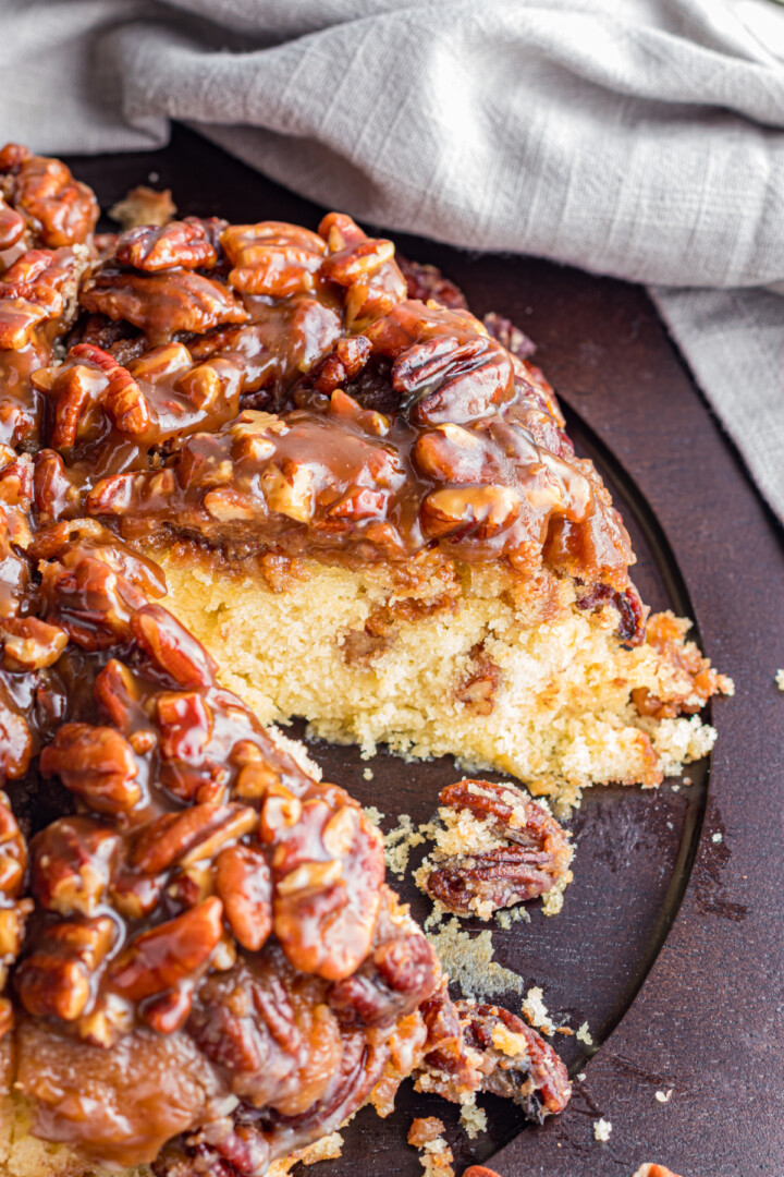 Pecan Upside Down Cake - Kitchen Divas