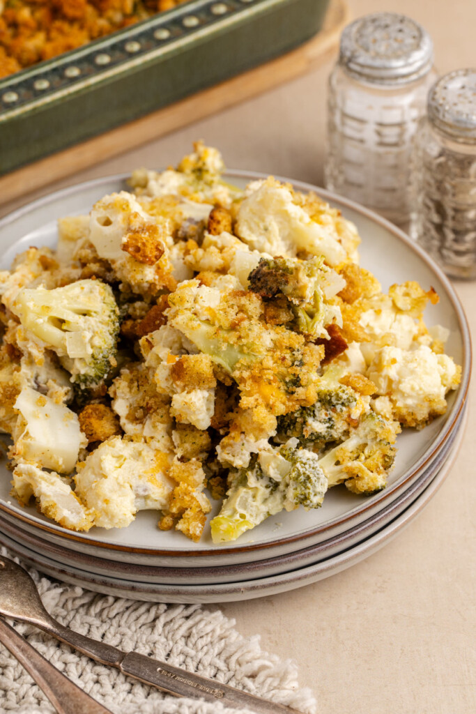 Broccoli Cauliflower Casserole - Kitchen Divas