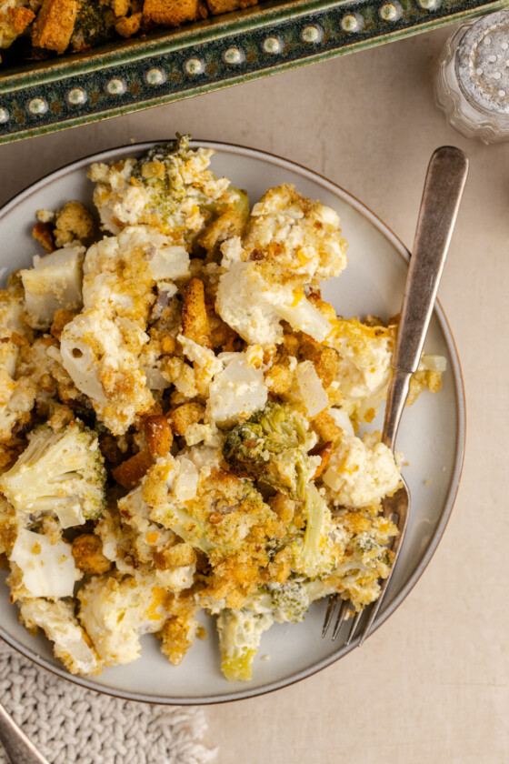 Broccoli Cauliflower Casserole - Kitchen Divas