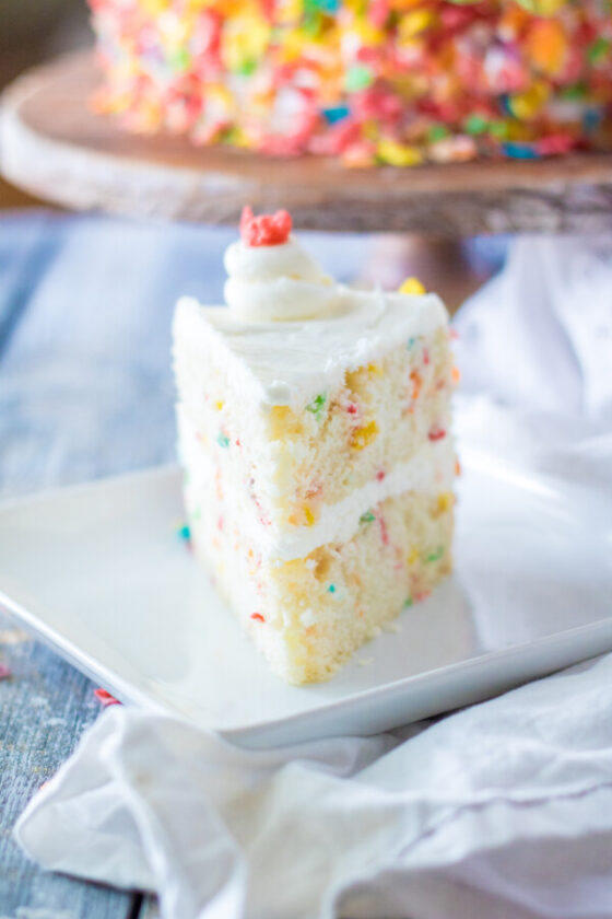 Fruity Pebble Cake - Layers of Flavor! - Kitchen Divas