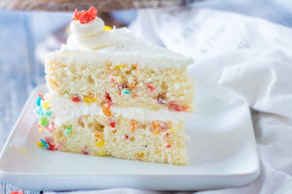 Fruity Pebble Cake - Layers of Flavor! - Kitchen Divas