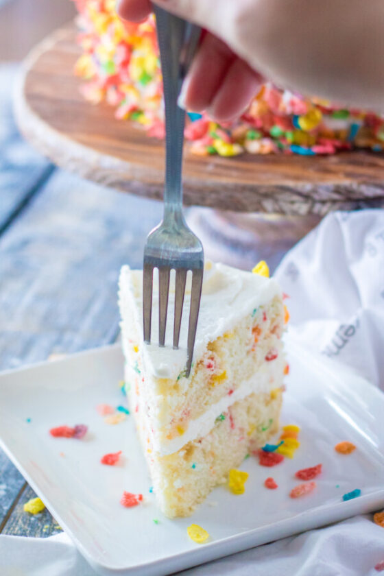 Fruity Pebble Cake - Layers of Flavor! - Kitchen Divas